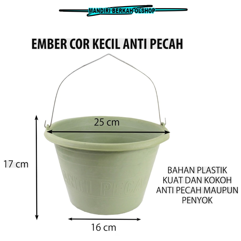Jual Ember Cor Kecil / Ember Kecil Plastik Anti Pecah / Ember Bangunan ...