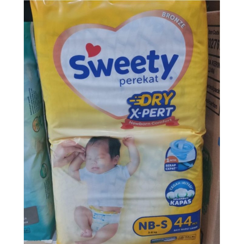 Jual Popok Sweety Comfort bronze NB-S44 | Shopee Indonesia
