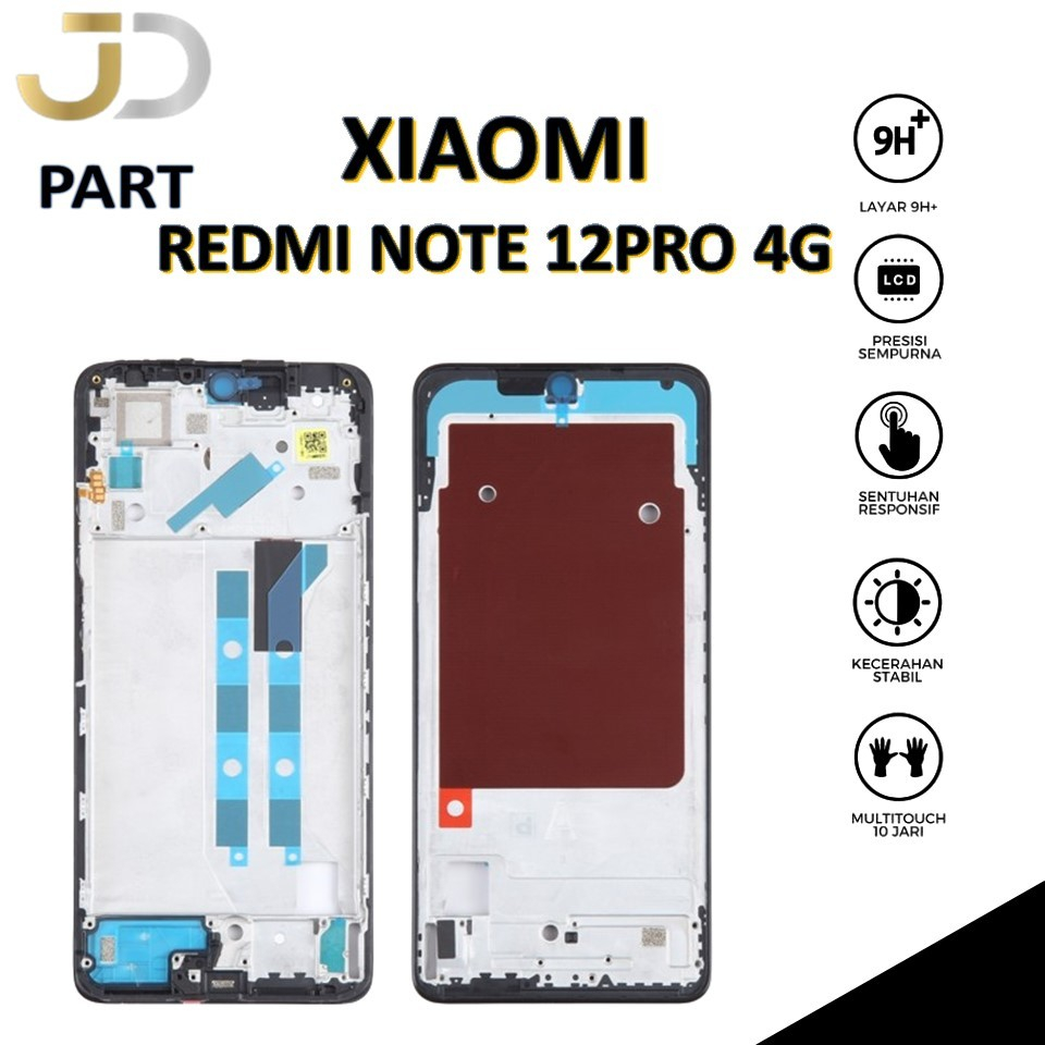 Jual FRAME LCD XIAOMI REDMI NOTE 12 PRO 4G /FRAME BEZZEL TULANG TENGAH ...