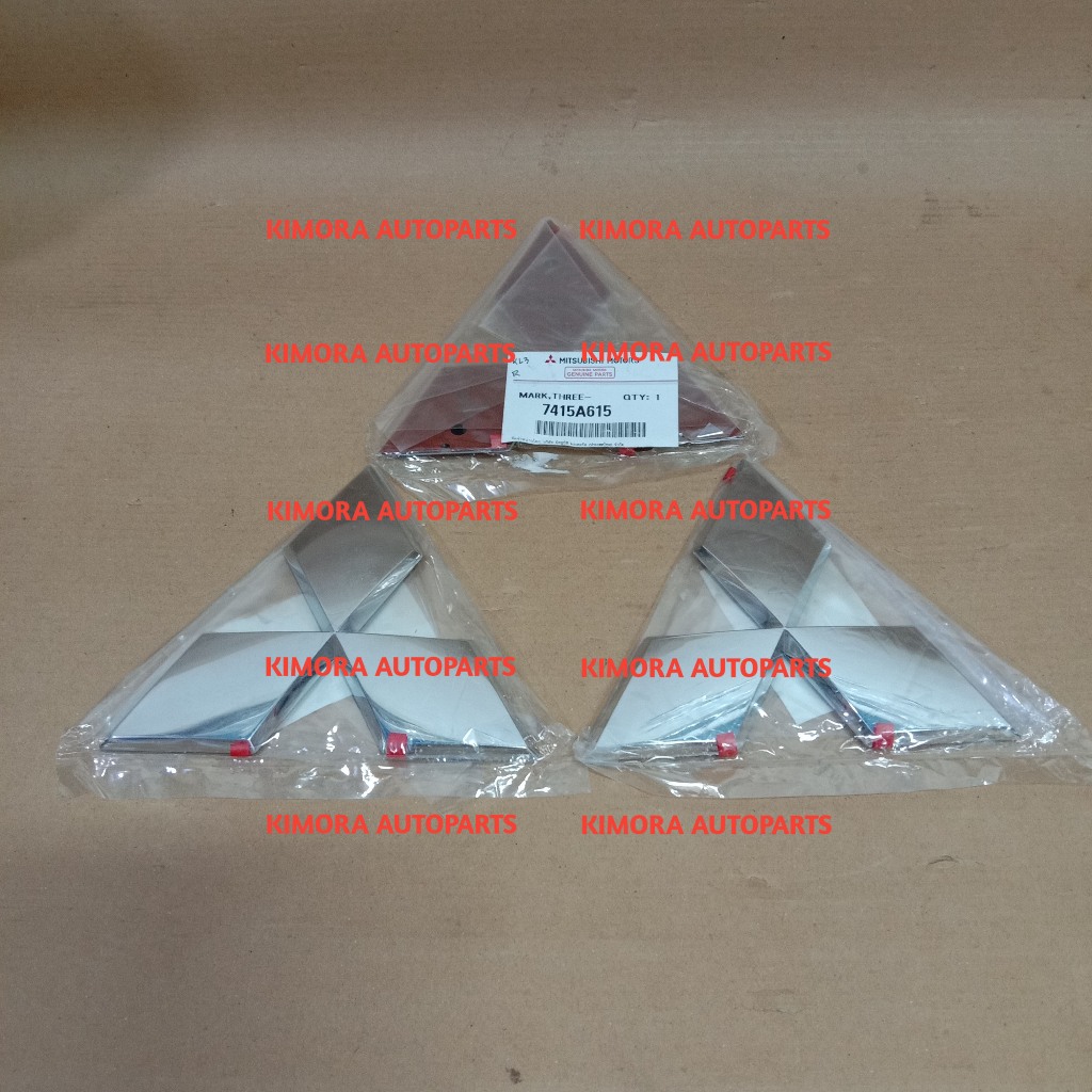 Jual Logo Emblem Tiga Berlian Belakang Mitsubishi Triton All New ...