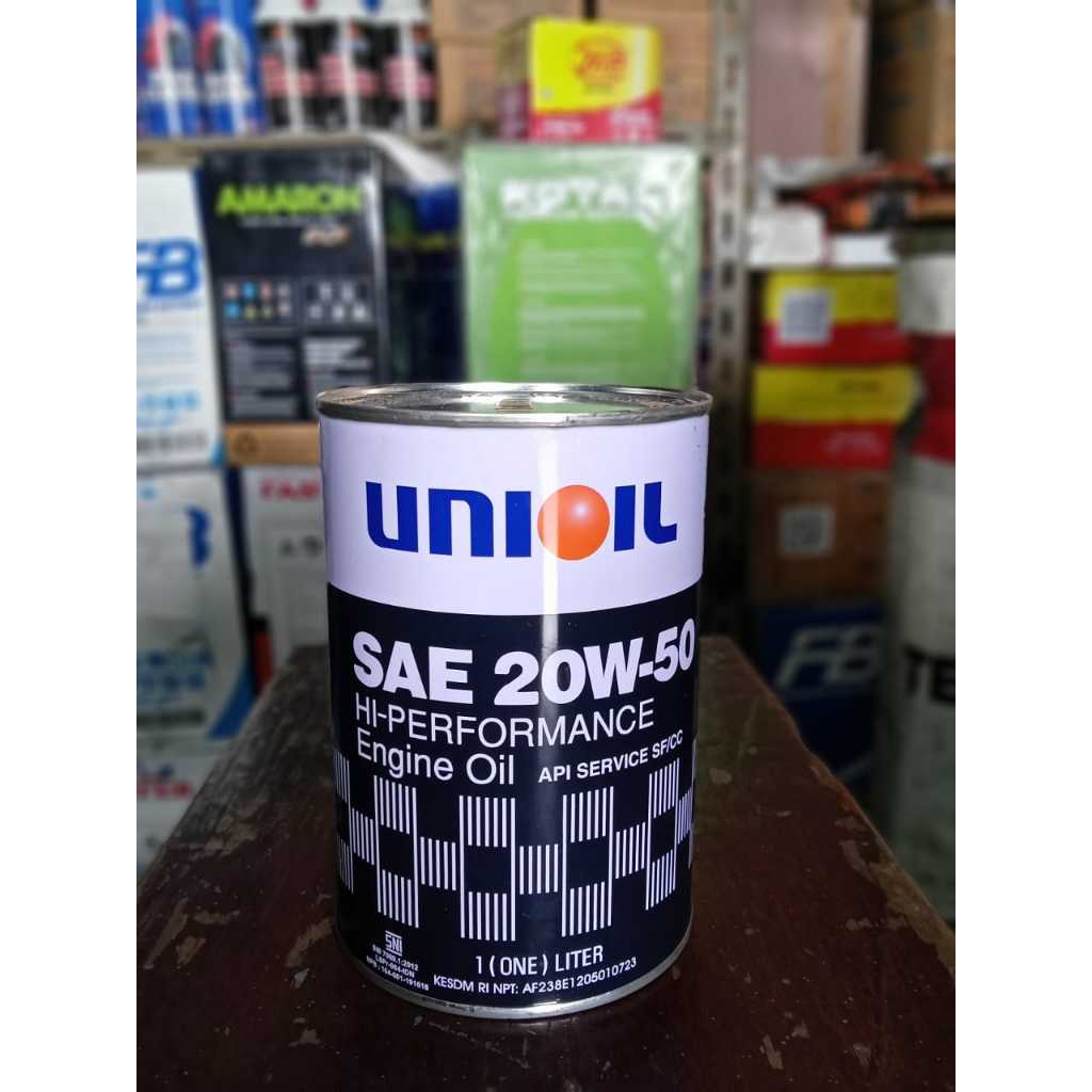 Jual Unioil 20W-50 API SF/CC Oli Union Oli Mesin Bensin 1 Liter ...