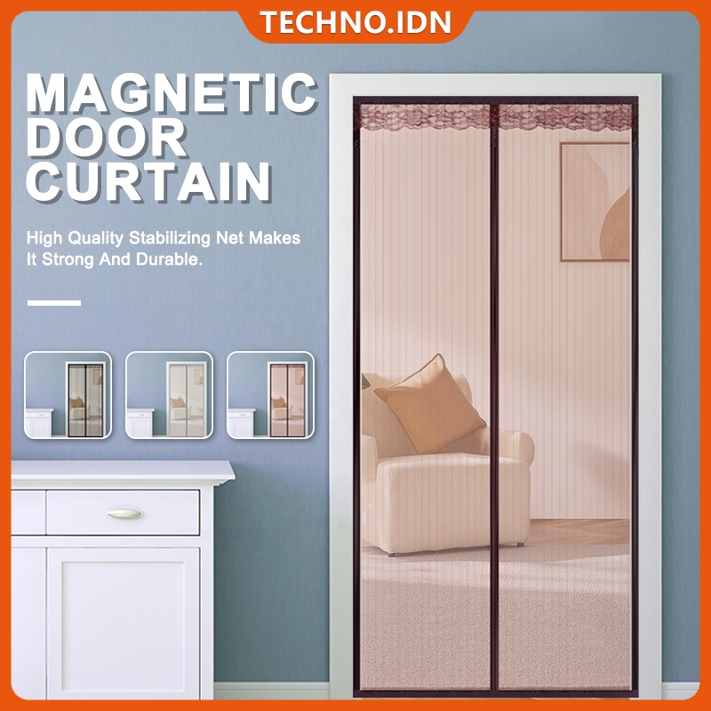 Jual Tirai Pintu Kamar Model Magnet 100x210cm Anti Nyamuk Tirai Pintu ...