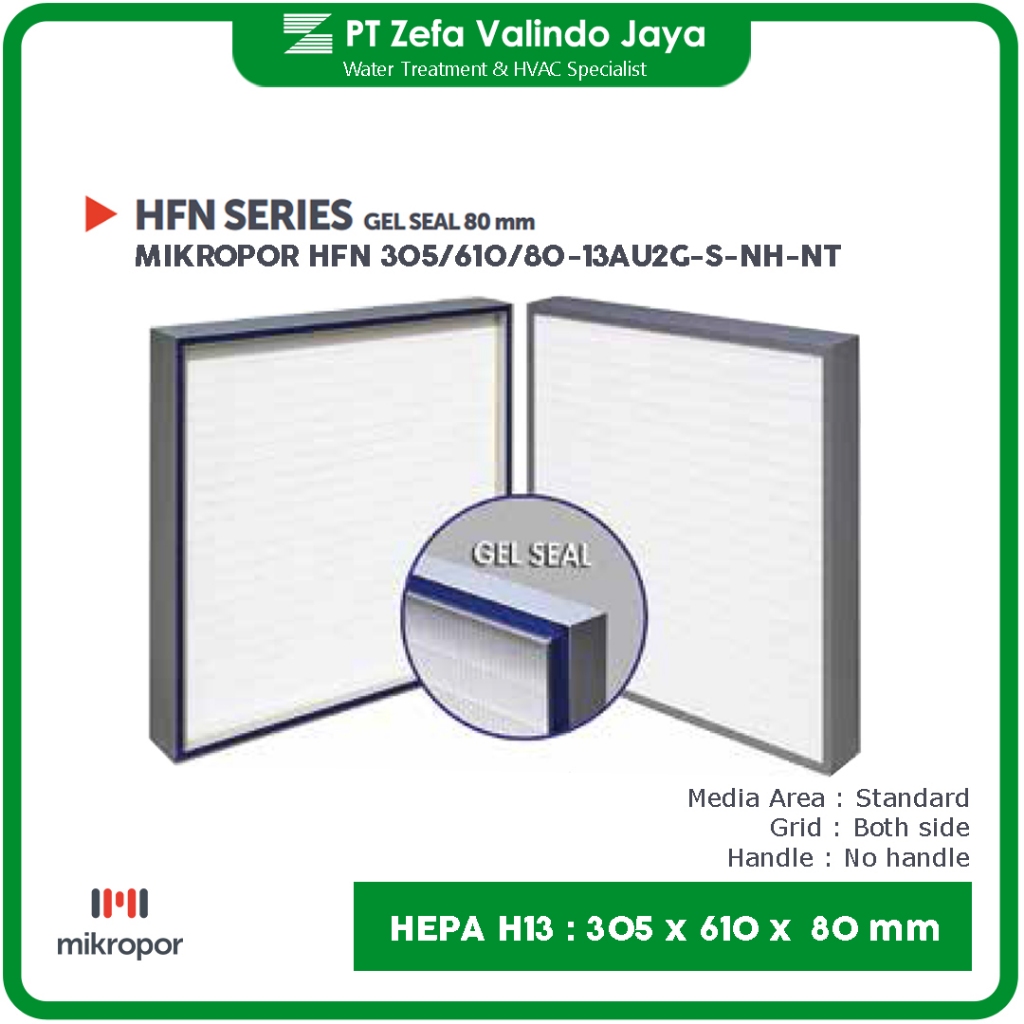 Jual HEPA Filter H13 MIKROPOR 305 x 610 x 80 mm 12 24 3 inch | Shopee ...