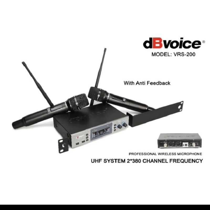 Jual Mic wireless dB voice VRS 200 original anti feedback | Shopee ...