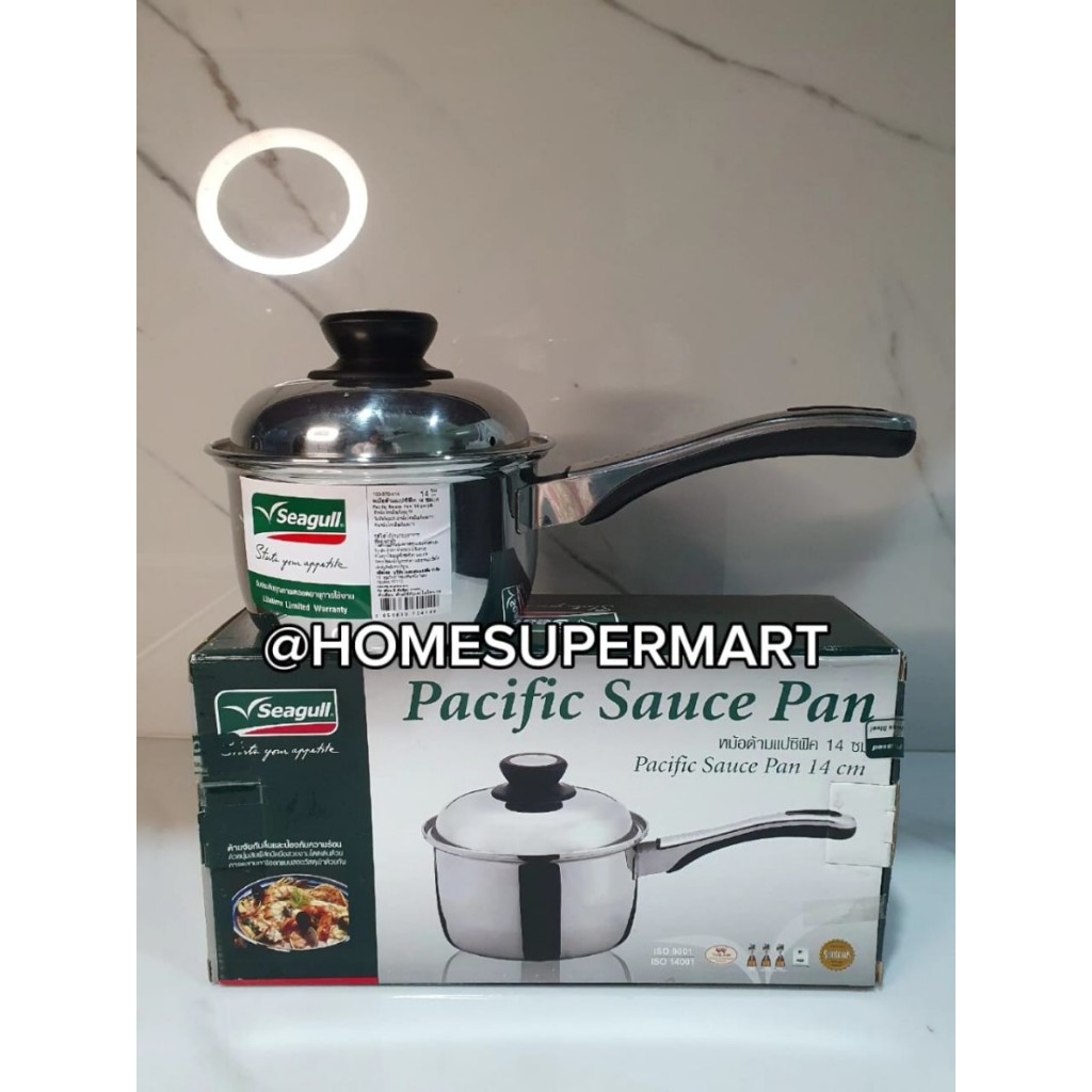 Jual Panci Sauce Pan 14cm Panci Susu Stainless SUS304 Seagull | Shopee ...