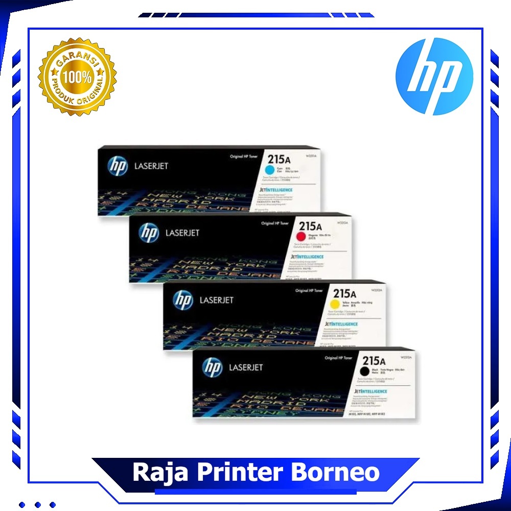 Jual Tinta Toner HP 215A Cartridge Printer Laserjet Black Cyan Magenta ...