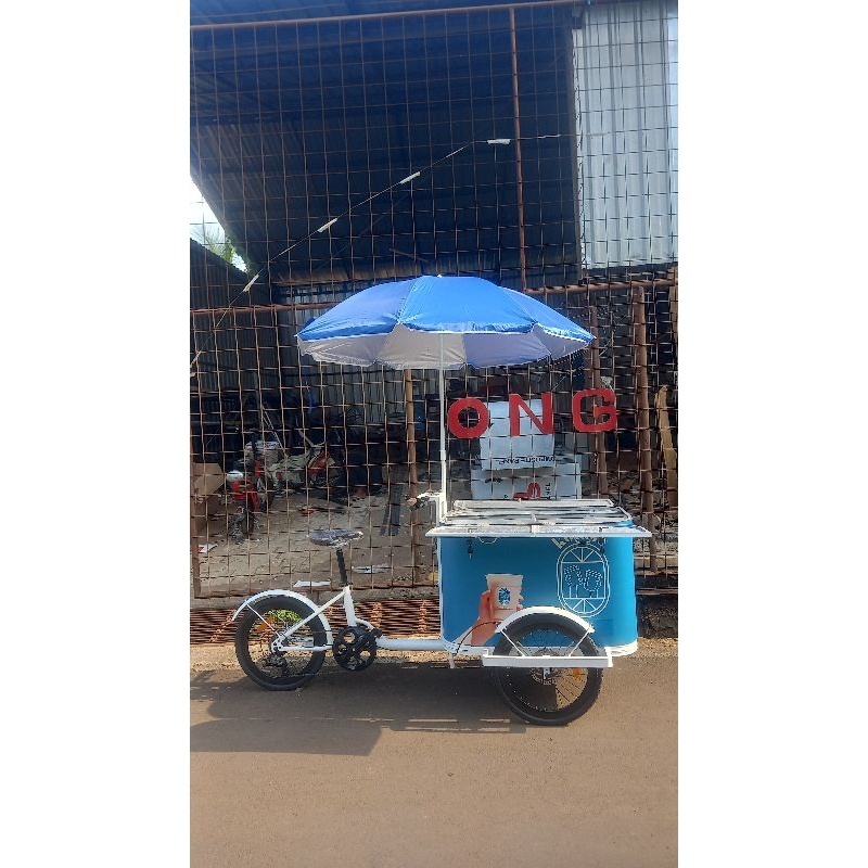 Jual gerobak sepeda ontel | gerobak gowes manual | dp pemesanan gerobak ...