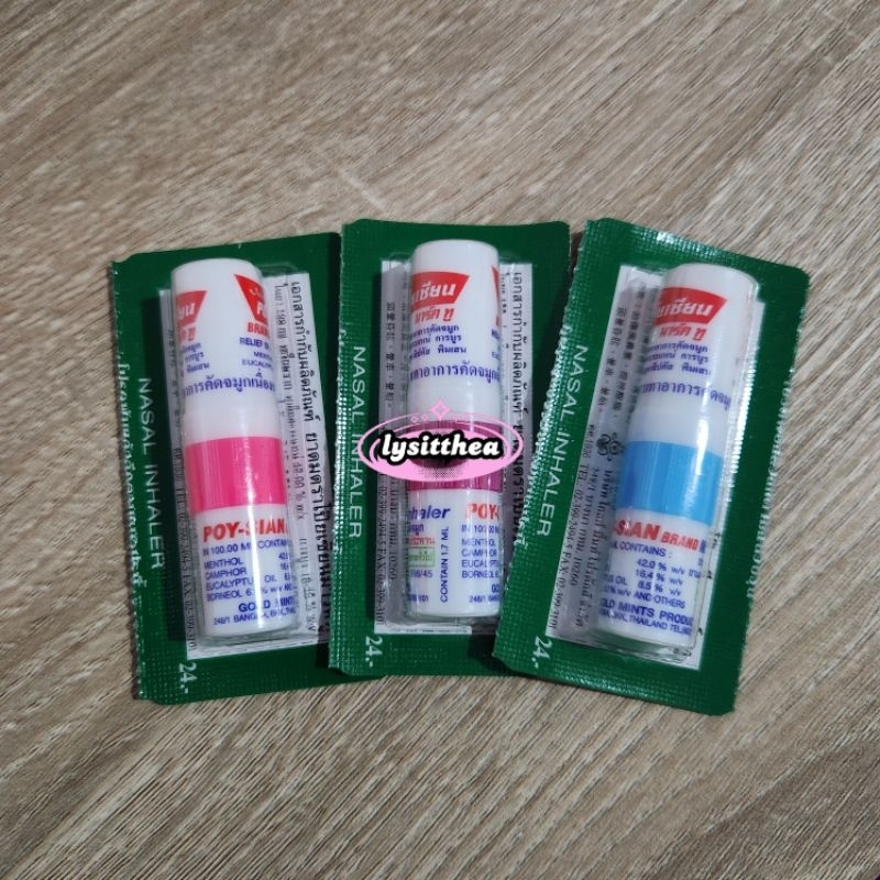 Jual inhaler poy-sian brand mark 2 / nasal inhaler made in thailand ...