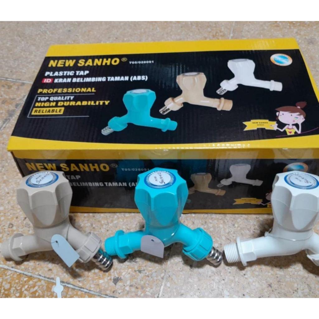 Jual Kran Air Pvs Abs Mahkota NEW SANHO 1/2"Inch | Shopee Indonesia