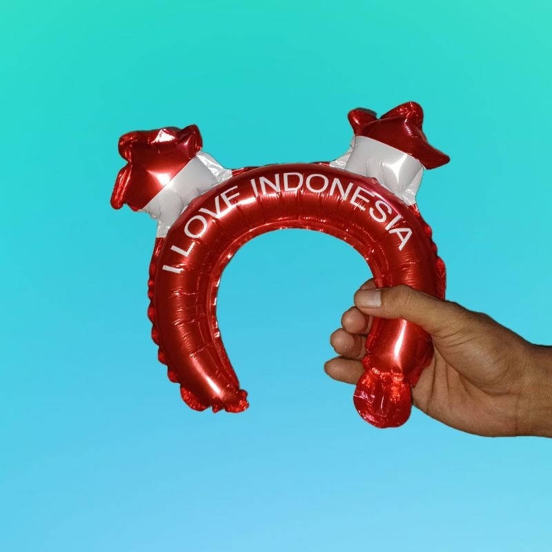 Jual BALON Foil Bando Merah Putih Accesories HUT RI 17 Agustusan ...