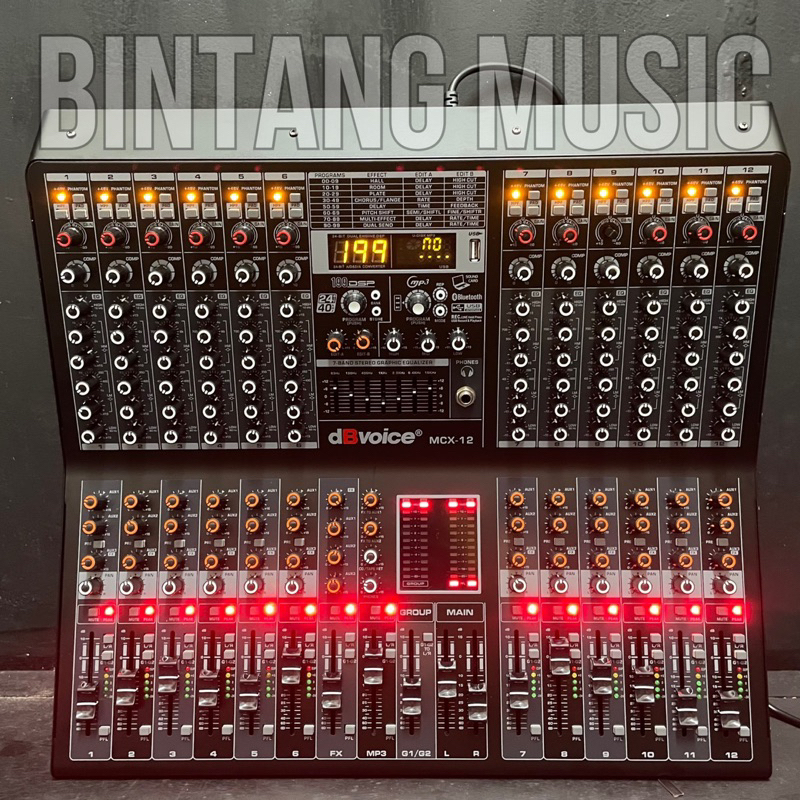 Jual mixer dbvoice mcx12 original 12 channel MIXER DB VOICE MCX 12 ...