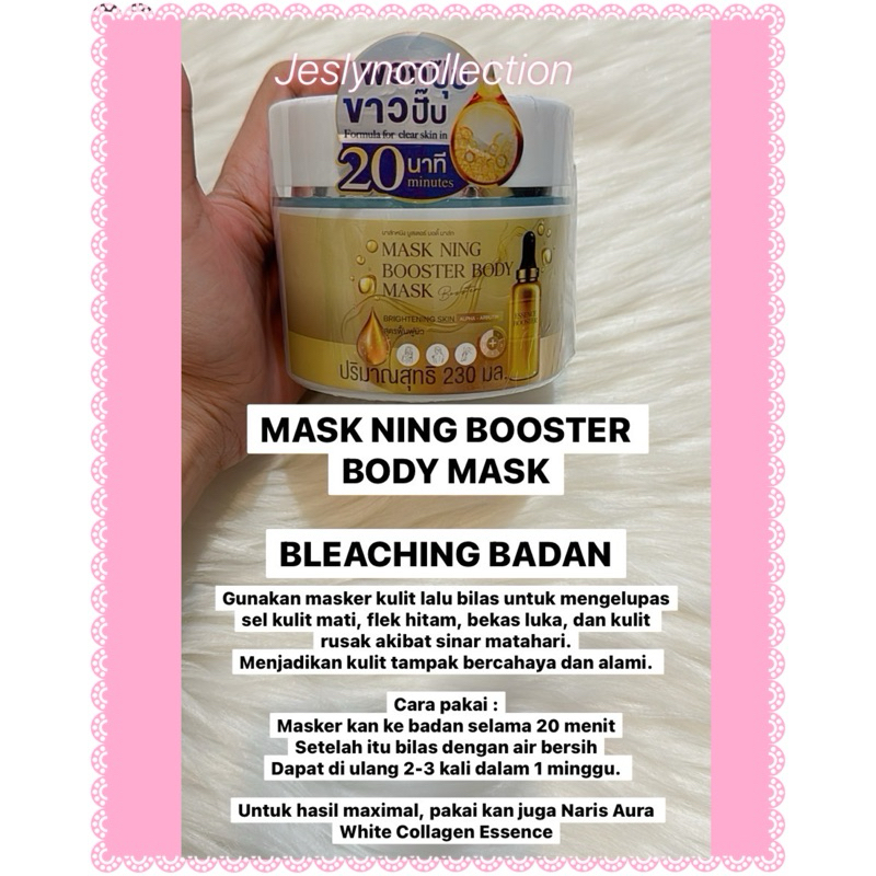 Jual NARIS MASK NING BOOSTER BODY MASK 230ml / BLEACHING MEMUTIHKAN ...