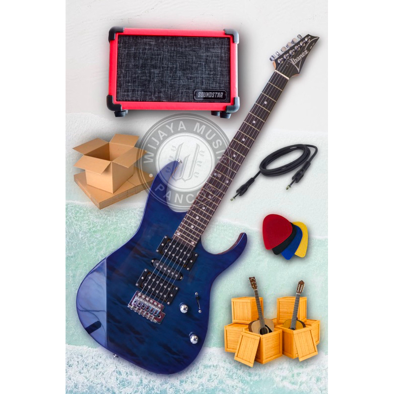 Jual Gitab listrik Ibanez RG series free ampli + efek distorsi | Shopee ...
