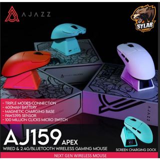 Jual Ajazz AJ159 APEX Ultra-lightweight Wireless Gaming Mouse with Magnetic Charging Base ...
