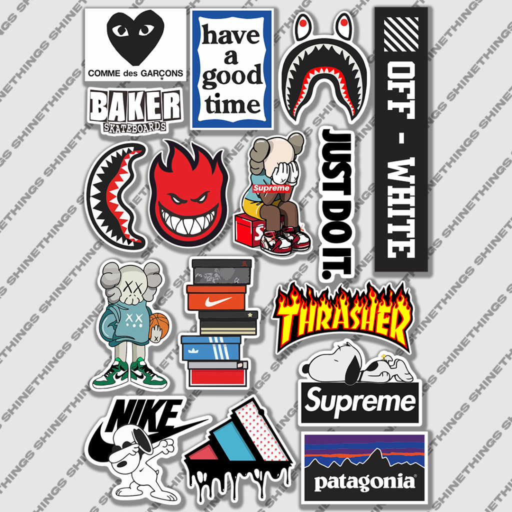 Jual Stiker hypebeast nike patagonia bape || STICKER tumler | Shopee ...