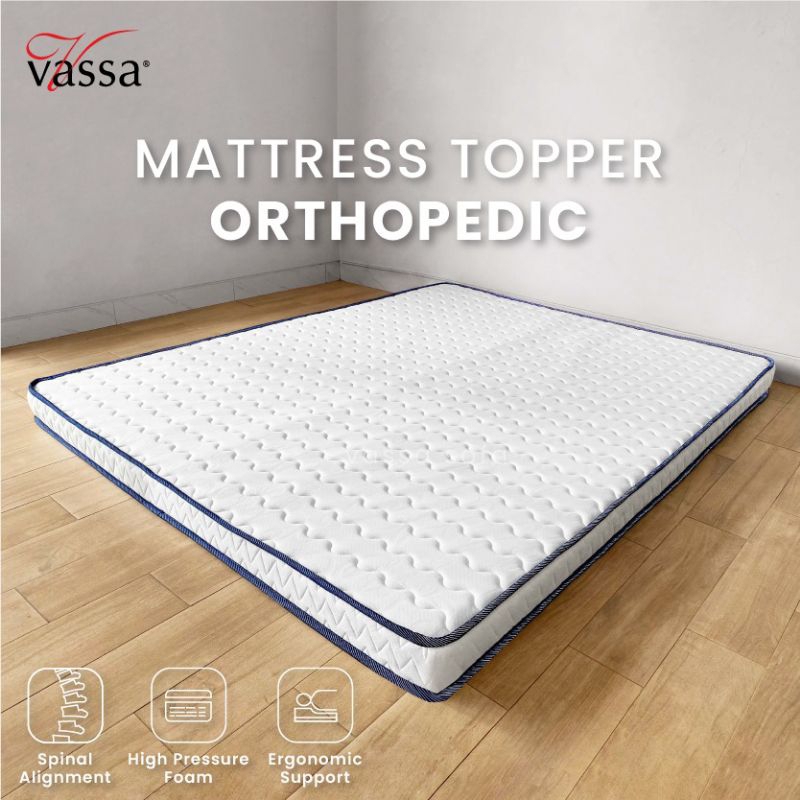 Jual Vassa Mattress Topper Orthopedic tebal 8 cm - High Pressure Foam ...