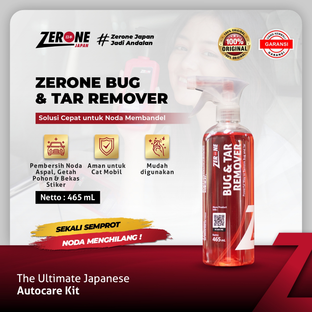 Jual Bug & Tar Remover - Pembersih Aspal Zerone Japan Pembersih Sticker Getah Pohon Penghilang ...