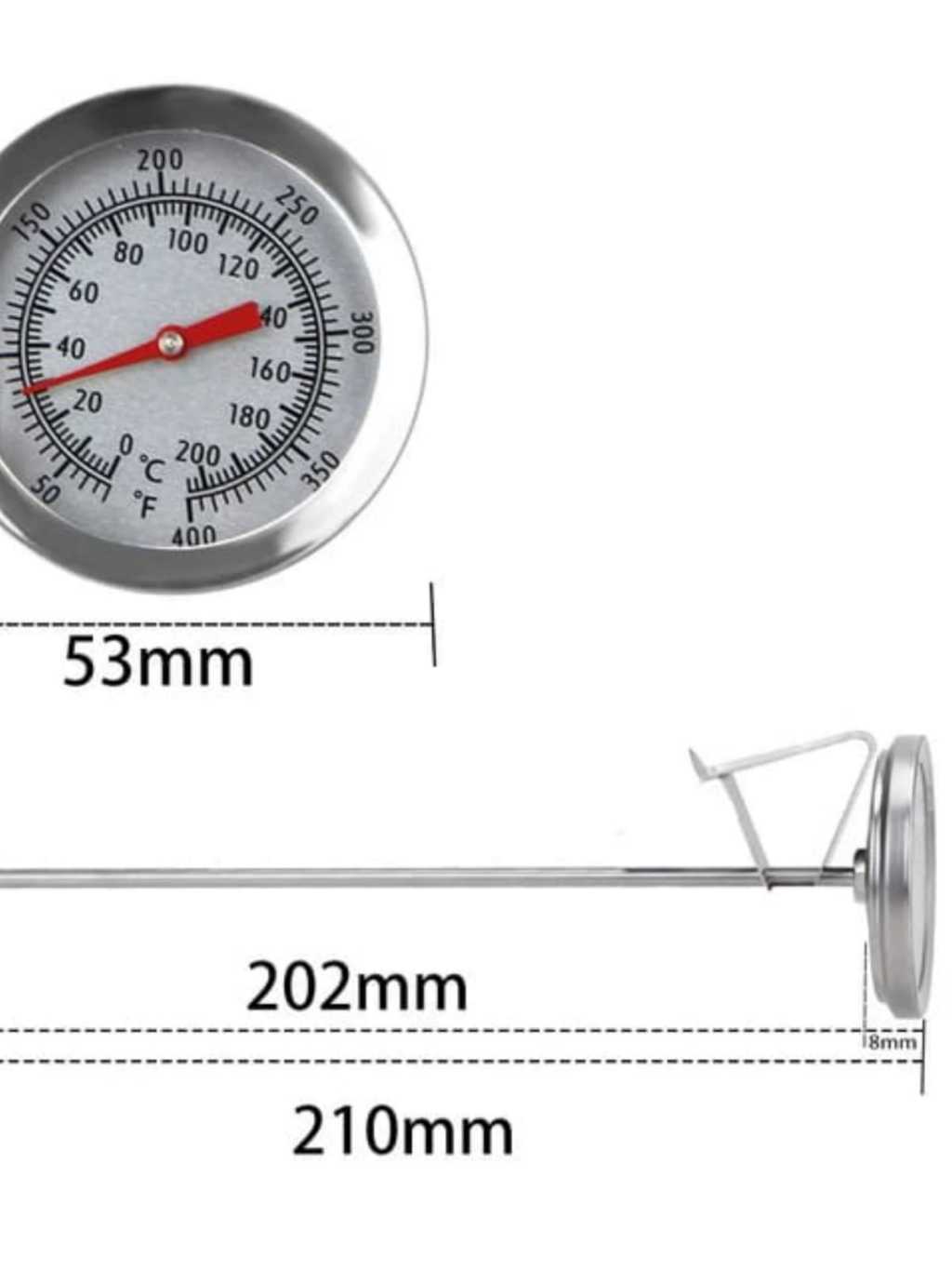 Jual Thermometer minyak goreng/thermometer kopi stainless/Termometer ...