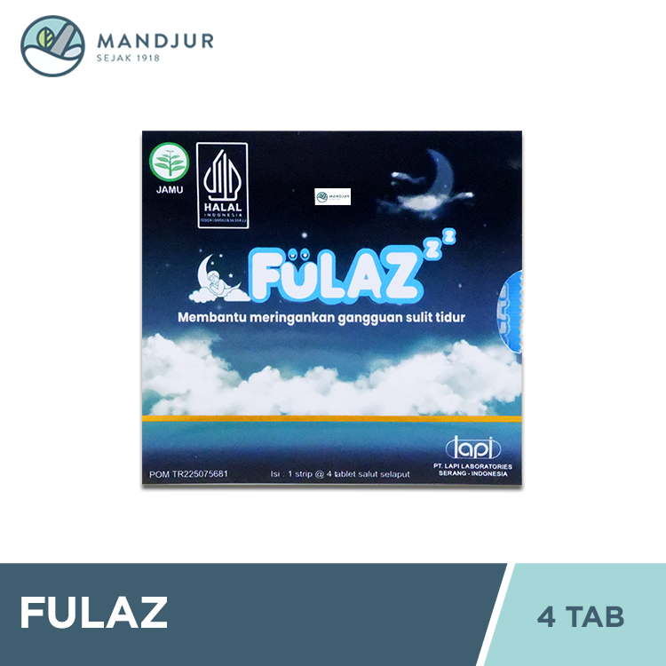 Jual Fulaz 4 Tablet - Meringankan Gangguan Sulit Tidur | Shopee Indonesia