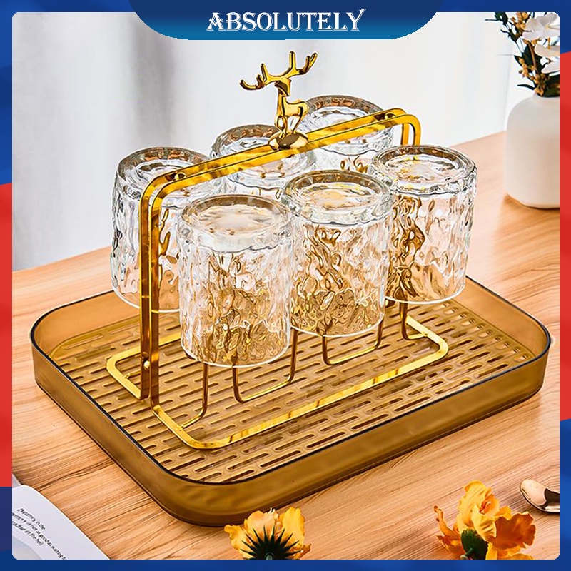 Jual Rak Gelas Serbaguna Rak Tempat Gelas Aesthetic Gantung Rak Cangkir ...