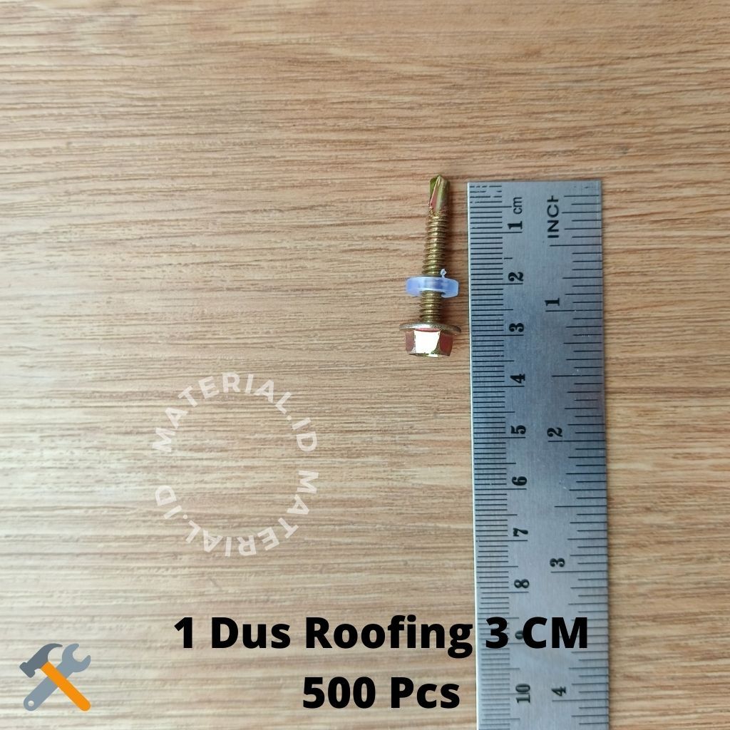Jual 1 Dus 3 CM Kotak Baut Roofing Skrup Roping Atap Asbes Fiber ...
