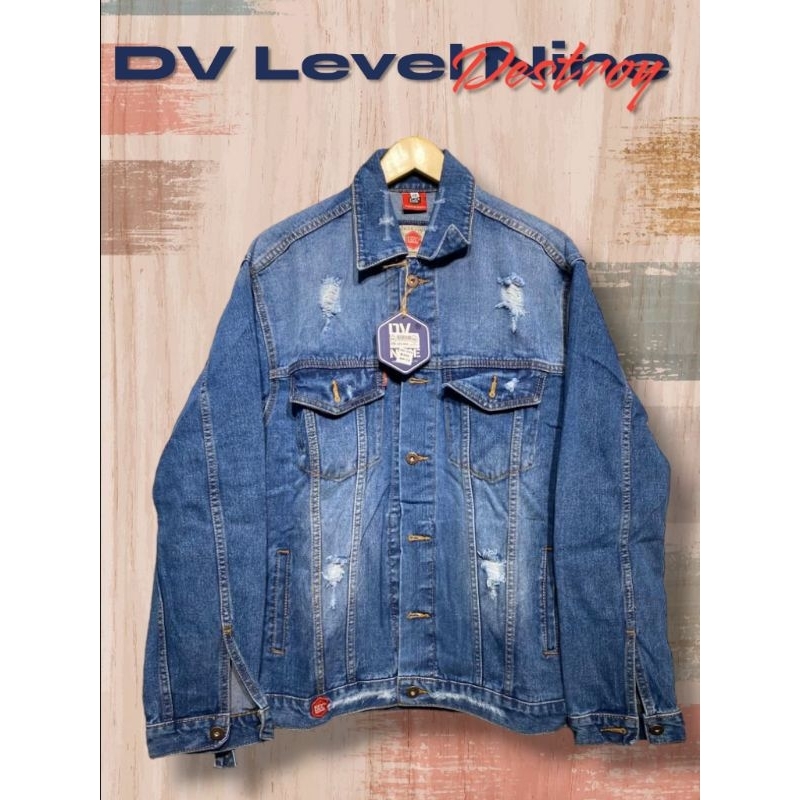 Jual Jaket Jeans DV LEVEL NINE ORIGINAL Jumbo Size 2XL-3XL | Shopee ...