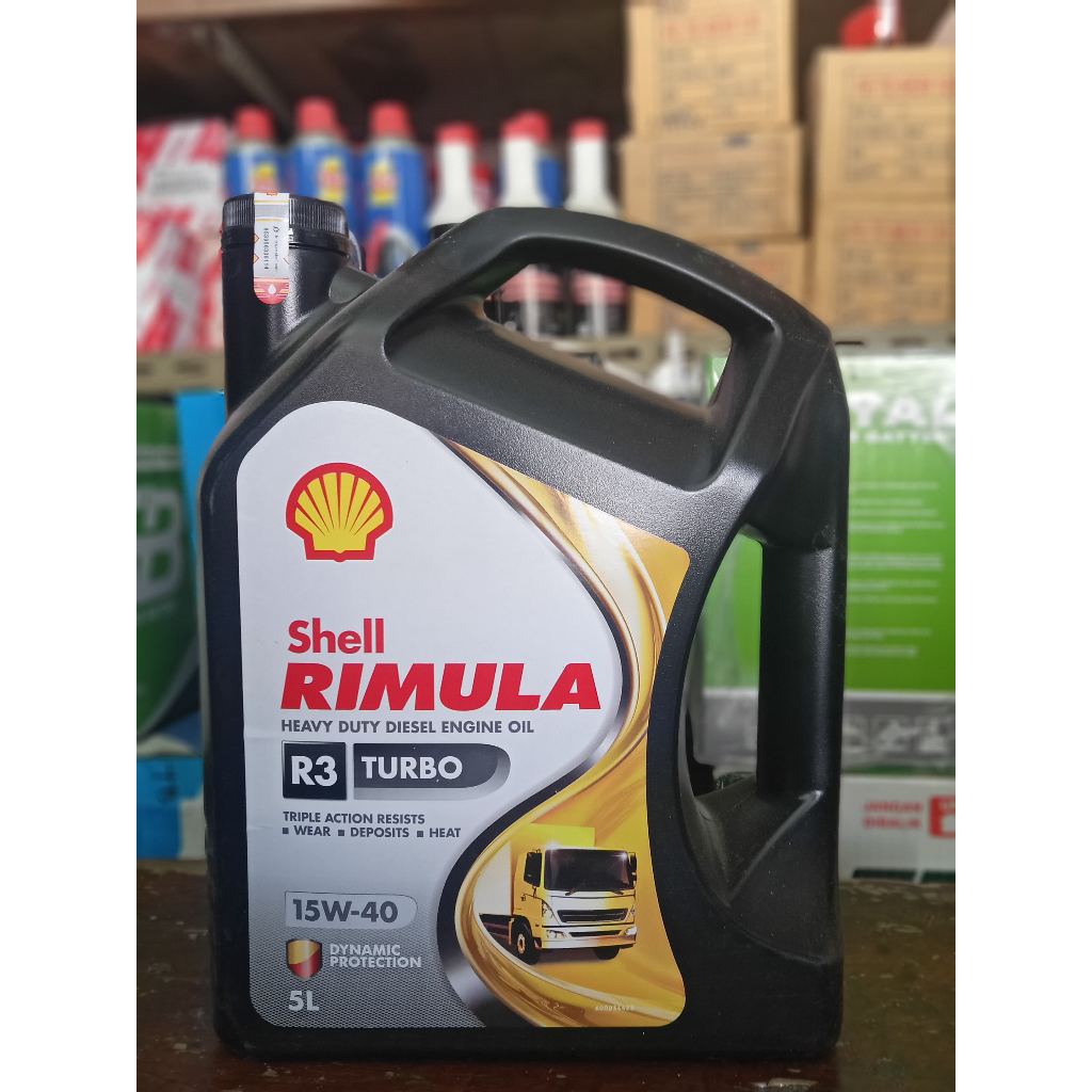 Jual OLI SHELL RIMULA R3 Turbo Heavy Duty Diesel 15W 40 Kemasan 5 liter ...