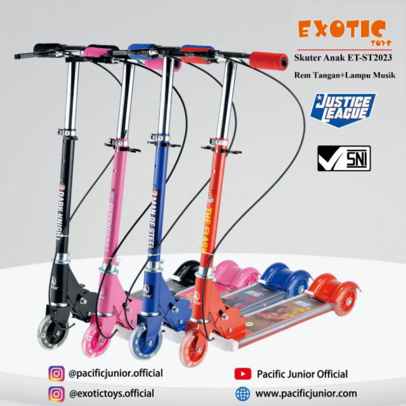 Jual SCOOTER EXOTIC ET-ST2023 sekuter rem bel otoped ready musik ...
