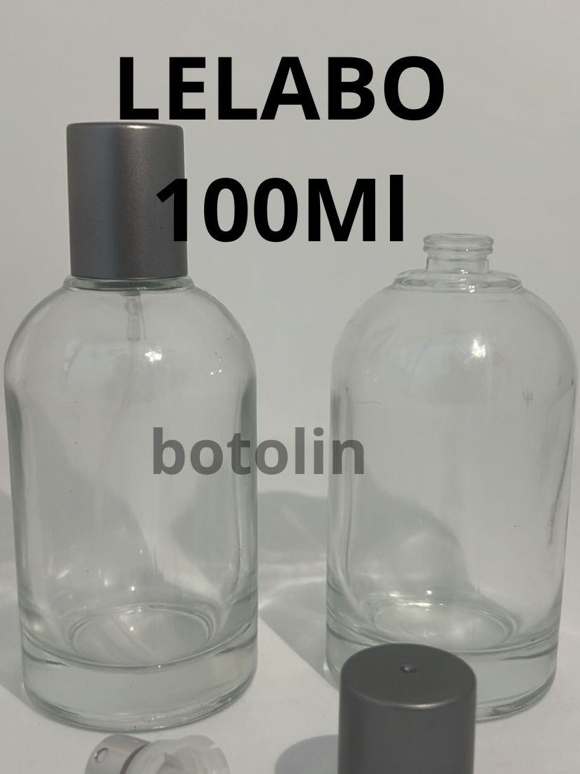 Jual [12 PCS] Botol Parfum LeLabo 100ML Semi Press tutup hitam- Botol ...