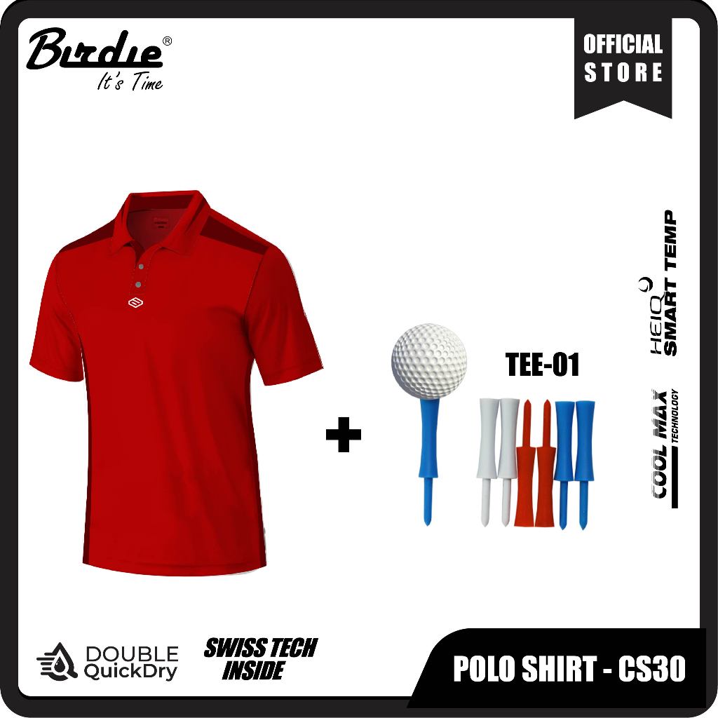 Jual Baju Polo Shirt Golf Polyester Dry Fit CoolMax Birdie CS30 ...