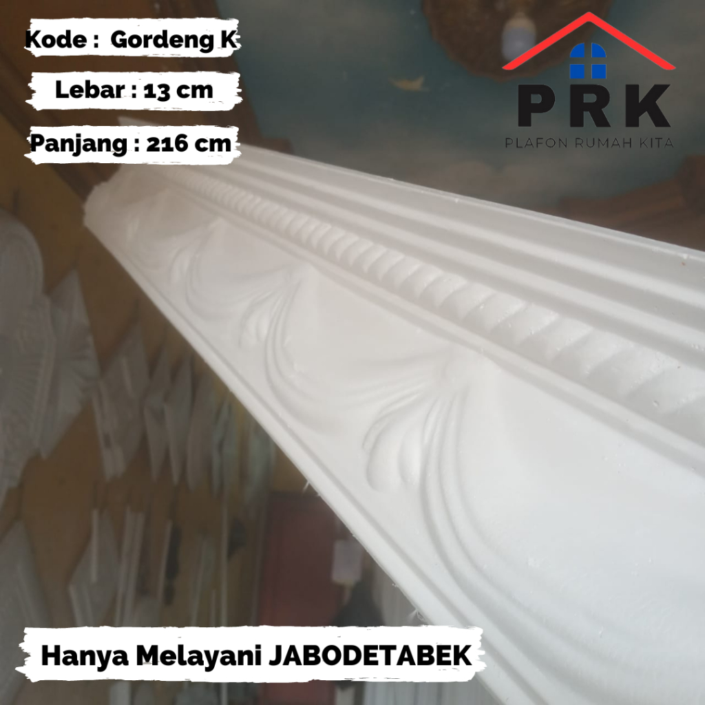 Jual Lis List Gypsum Gipsum Motif Gorden Kecil lebar 13cm Plafon ...