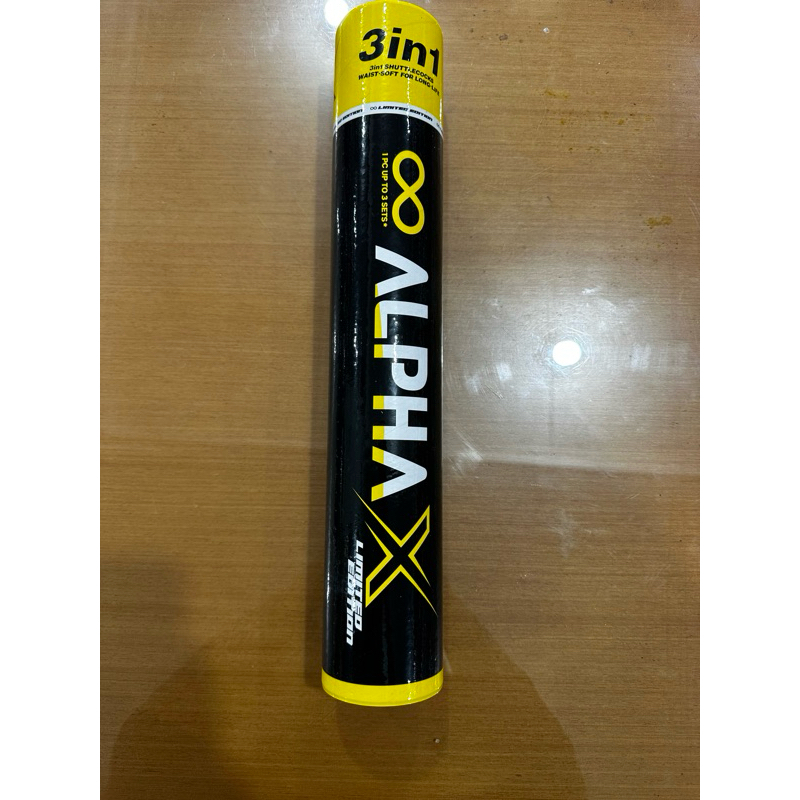 Jual Shuttlecock Alpha X LTD Edition 3in1 Kuning original | Shopee ...