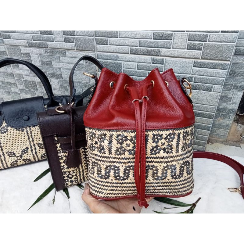 Jual TAS KULIT ROTAN ASLI (size M) | Shopee Indonesia
