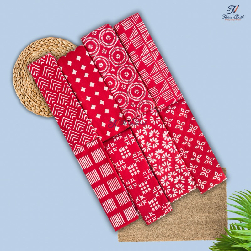 Jual Kain Batik Handmade Harco Series Merah Cabe Batik Merah putih ...