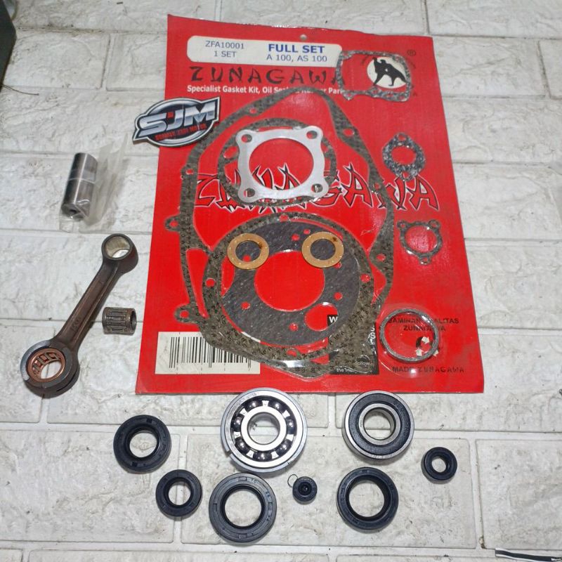 Jual Stang Seher Conrod Batang Piston Suzuki a100 -Packing Fullset a100-Sil Versneleng Slah Ger ...