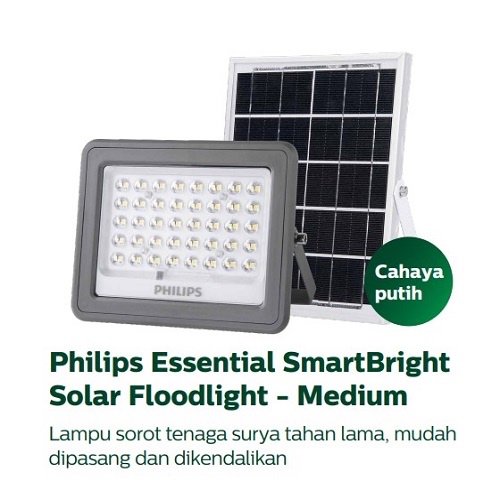 Jual Philips Essential SmartBright Solar Flood Light Small | Shopee Indonesia