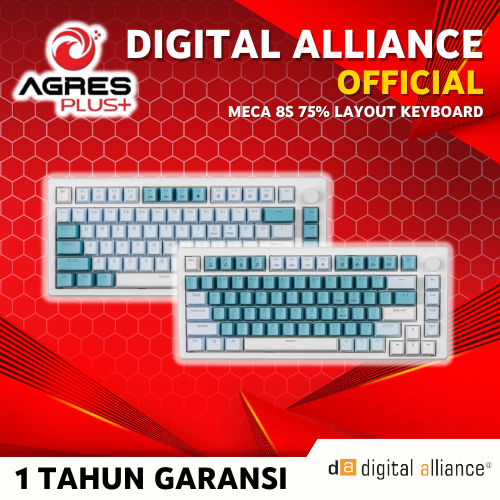 Jual DIGITAL ALLIANCE Meca 8S 75% With Knob Button Gaming Keyboard ...