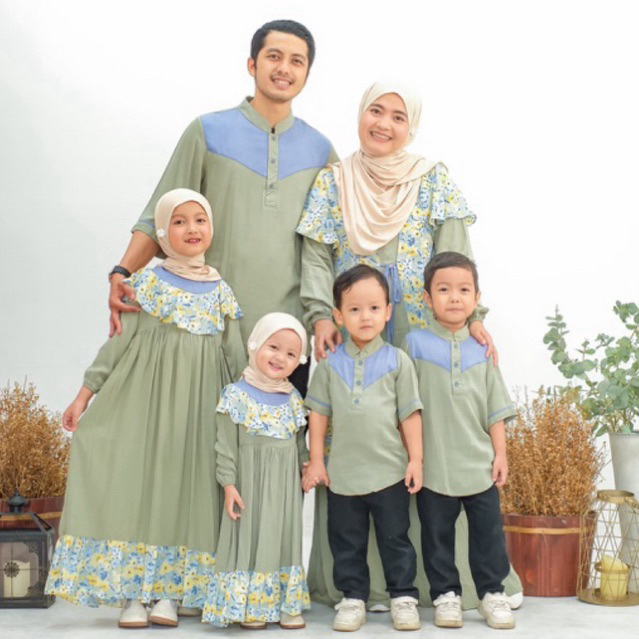 Jual Ghazu Shafiya Family Set Baju Couple Keluarga Sarimbit Lebaran ...