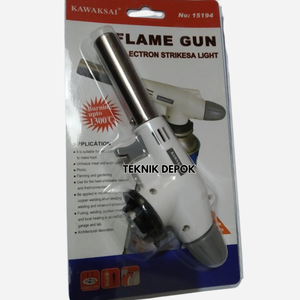 Jual Flame Gun Kepala Tabung Gas Torch Portable Pematik Korek Api ...