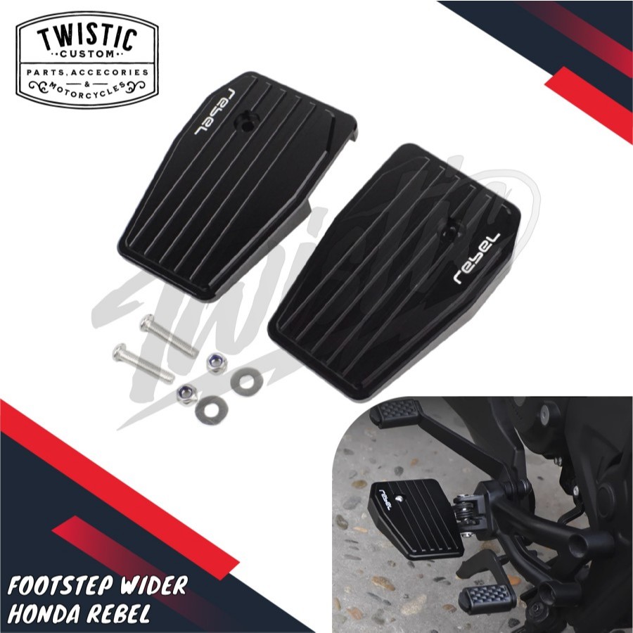 Jual Footstep Foot Peg Pijakan Kaki Wider Lebar Motor Honda Rebel 500 ...
