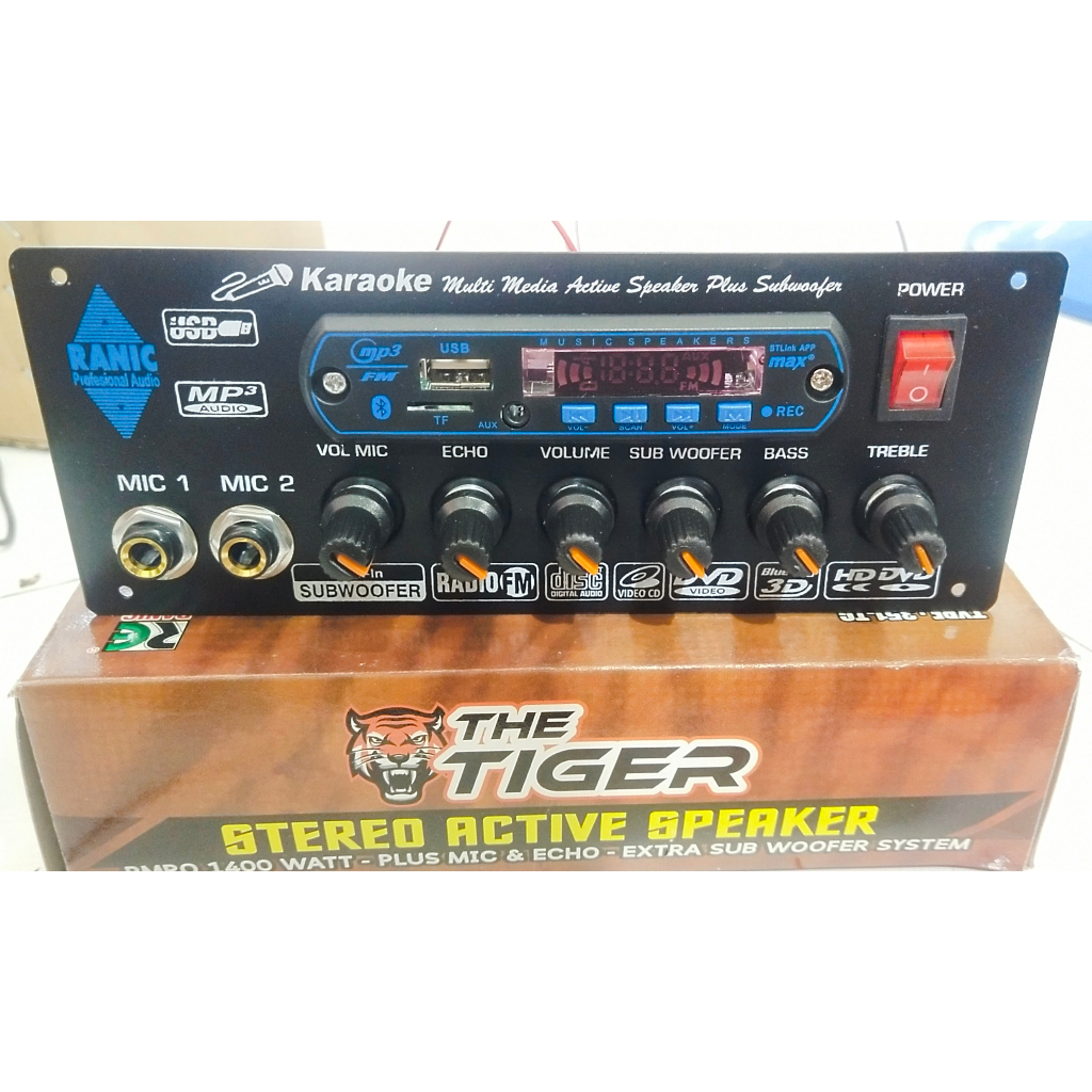 Jual Kit Power Amplifier Stereo The Tiger Bluetooth MP3 Karaoke ...