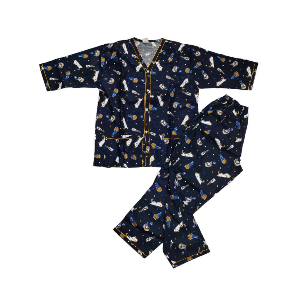 Jual PIAMA T3/4 MOTIF RENDOM BATIK KHAS BAGAN SIAPI API UK LENGKAP ...