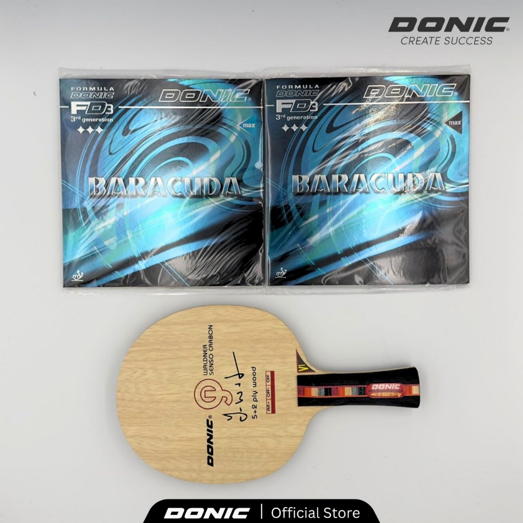 Jual Bat Tenis Meja Donic Waldner Senso Carbon offensive + Baracuda set ...