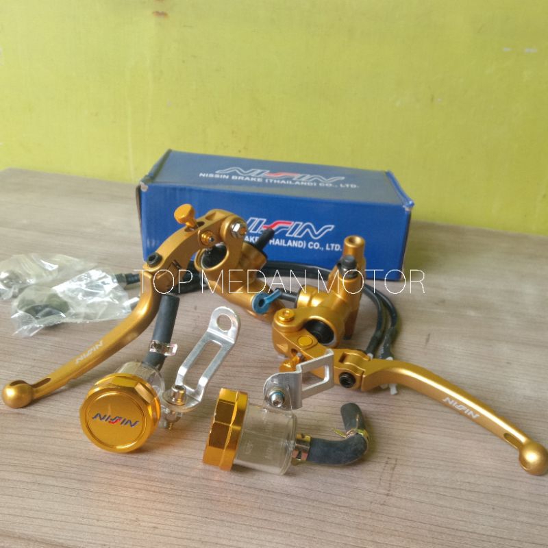 Jual MASTER REM NMAX PCX ADV RADIAL 2 TABUNG GOLD | Shopee Indonesia