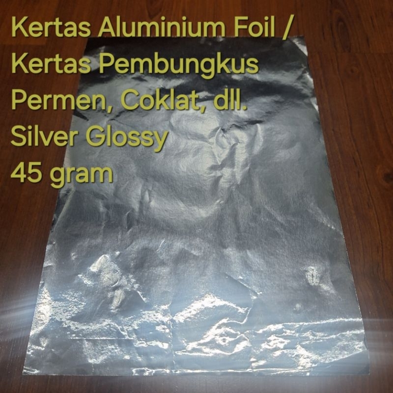 Jual Alu Foil Paper Silver - Kertas Aluminium Foil Perak - Ukuran Plano ...