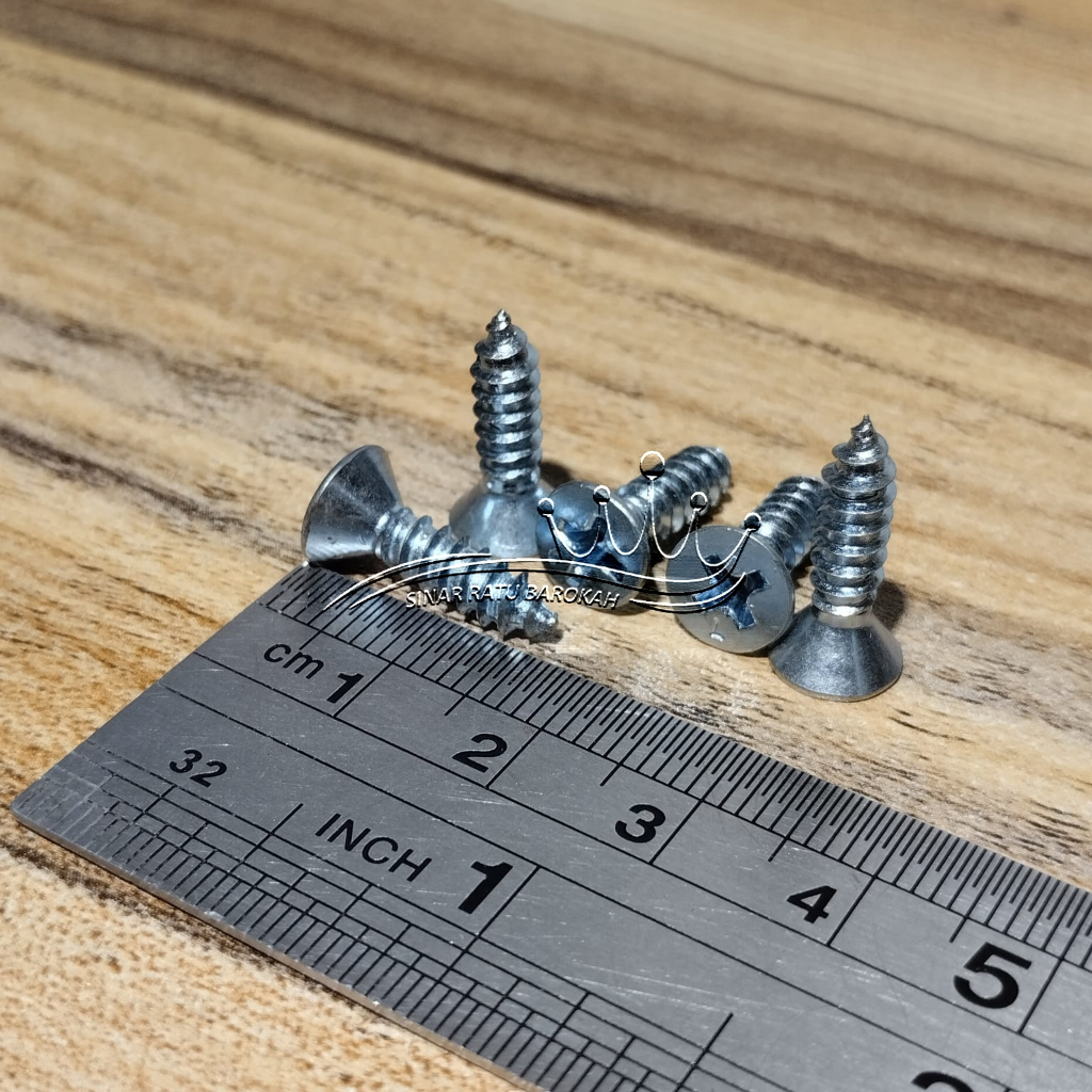 Jual SEKRUP SKRUP FH FAB 8X5/8 PANJANG 1,5CM F+AB TAPPING TAPING SCREW ...