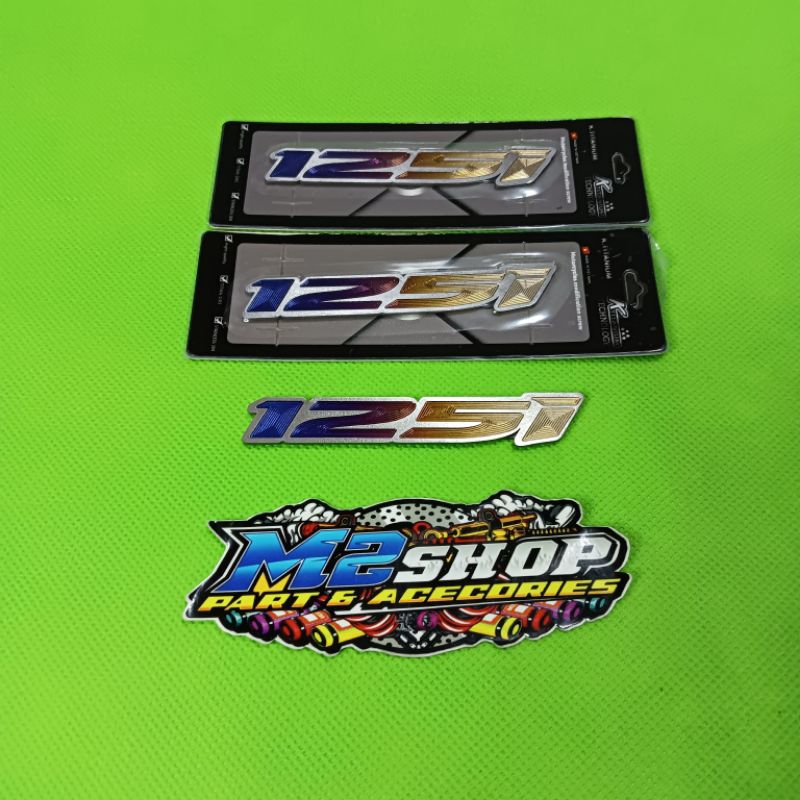 Jual EMBLEM TITANIUM 125i DAN EMBLEM TITANIUM 150i / EMBLEM CC MOTOR ...