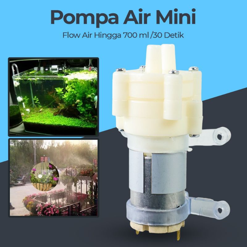 Jual Pompa Air Mini Aquarium Fish Tank Water Pump 12V | Shopee Indonesia