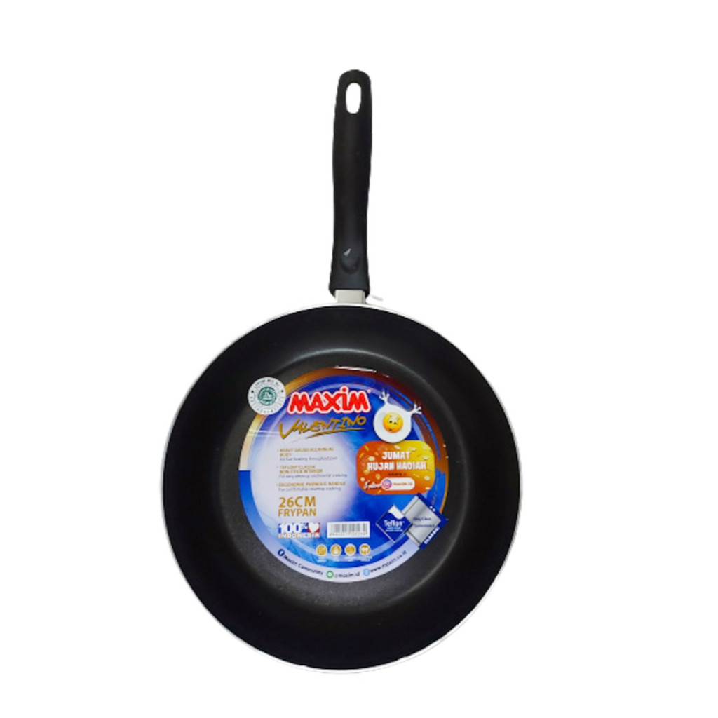 Jual Wajan Maxim Penggorengan Teflon Ceper Datar Frying Pan 18 20 22 24 ...