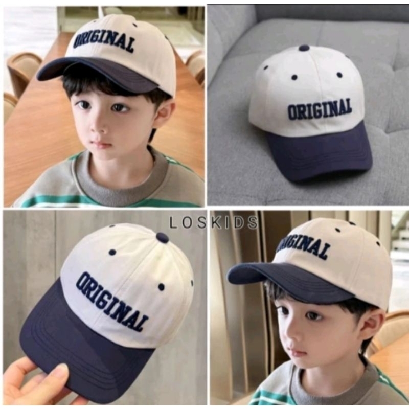 Jual Topi Anak Laki Laki 2 sampai 10 tahun Border ORIGINAL Timbul Bisa ...